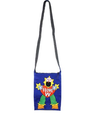 Walter Van Beirendonck sac à main I Love - Bleu