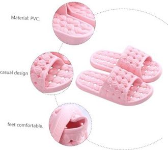 Garneck Pantoufles DInt&eacute;rieur pour Hommes et Femmes Sandales Perc&eacute;es Roses Taille 40-41 Semelle Antid&eacute;rapante L&eacute;g&egrave;res et Confortables pour Usage Int&eacute;rieur Mas