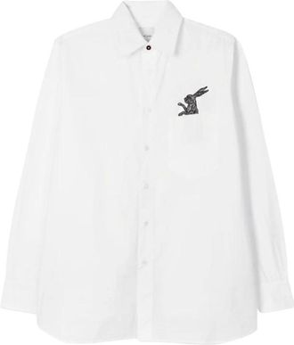 Paul Smith Chemise Lapin dans la Poche - Homme - Chemises - Blanc - Taille: M