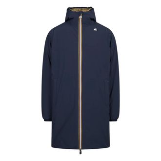 K-Way Parka r&eacute;versible Jacob ST Warm - Homme - Manteaux - Bleu - Taille: L