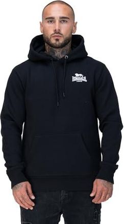 Lonsdale Talmine Sweatshirt &agrave; Capuche, Noir/Blanc, L Homme