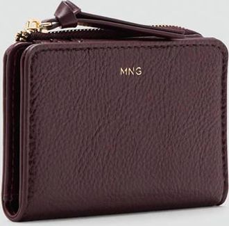 Mango Kleine Geldb&ouml;rse mit Lederoptik bordeaux - Damen - Einheitsgr&ouml;&szlig;e - MANGO