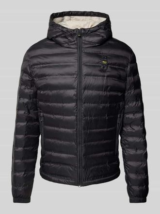 Blauer Steppjacke mit Kapuze Modell CHARLES