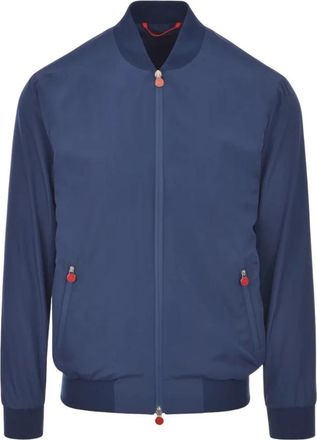 Kiton Homme, Vestes, Bleu, Taille: S Blouson Bomber Technique