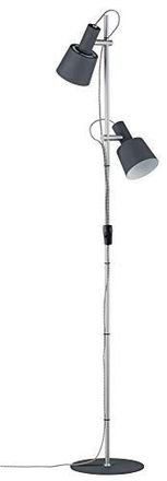 Paulmann 79690 Neordic Haldar Lampadaire, max. 2x20W, E14, Gris fonc&eacute; Mat, 230V, M&eacute;tal