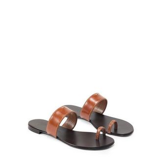 Giuseppe Zanotti Sandales plates Nitis en cuir