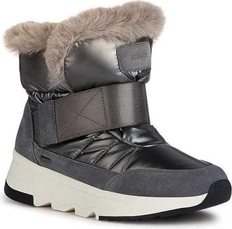 Geox D Falena B ABX Bottines à la Cheville, Gris foncé, 36 EU