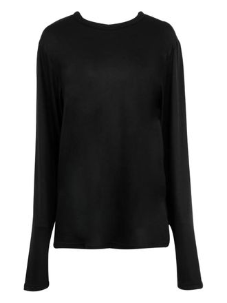 Gabriela Hearst t-shirt Pacific à manches longues - Noir