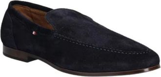 Tommy Hilfiger Homme, Chaussures, Bleu, Taille: 44 EU Mocassins souples en daim