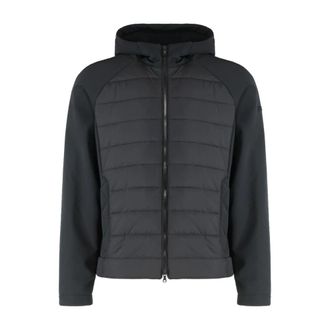 Paul & Shark Steppjacke mit Kapuze und kontrastierenden &Auml;rmeln - - Jackets - Herren - Schwarzk - 2XL