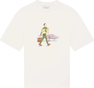 Dr&ocirc;le de Monsieur Homme, Tops, Beige, Taille: L T-shirt Lhomme au Tableau