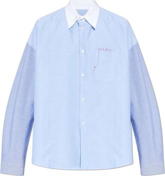 Marni Homme, Chemises, Bleu, Taille: XL Oversize Shirt