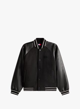 Tommy Hilfiger Blouson col teddy bi-mati&egrave;re avec de la laine