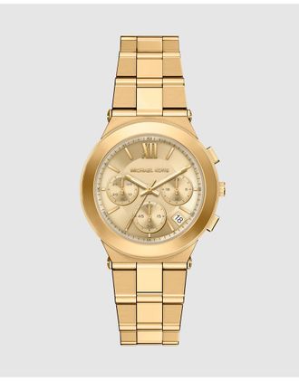 Michael Kors Billie - Chronograph f&uuml;r Damen aus goldfarbenem Edelstahl, MK7603