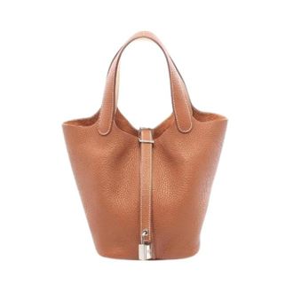 Herm&egrave;s Pre-owned Cuir sacs-main - Femme - Pre-owned - Brun - Taille: ONE Size