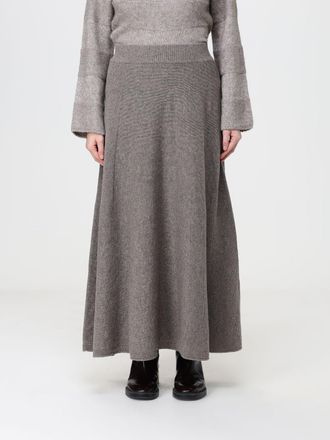 Emporio Armani A-Linien-Maxirock aus Woll-Kaschmir-Mischung mit hoher Taille