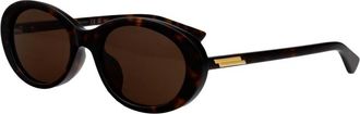 Bottega Veneta Panthos Sonnenbrille - - Accessories - Damen - Braun - 54 MM