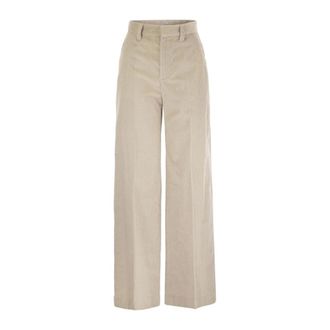 Brunello Cucinelli Weite Hose - - Trousers - Damen - Beige - M