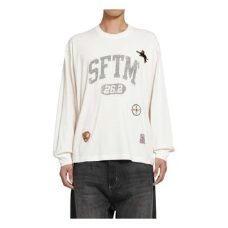 Song for the Mute Sftm 26.2 Oversized Crewneck Pullover - - Tops - Herren - Wei&szlig; - M