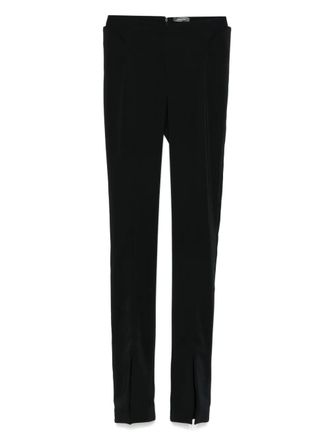MUGLER Hose mit Schlitzen - Schwarz