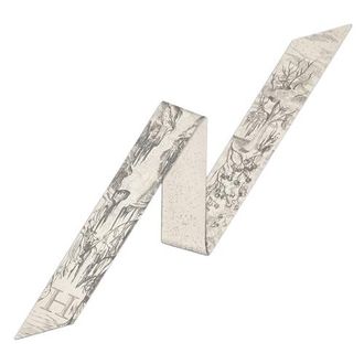 Generico Écharpe en soie avec constellation de tarot de 26 lettres pour femme - Mouchoir à col et bandeau, Color2, 90CM x 6CM