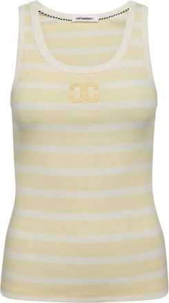 Co'Couture Femme, Tops, Jaune, Taille: 40 FR Sleeveless Top