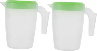 Garneck 2 Stück Wasserkrug, Limonadensaftkrug, Tragbarer Kunststoff-getränkekrug Mit Deckel Für Kaltes Wasser, Saft Und Tee Für Partys Zu Hause Und Veranstalt