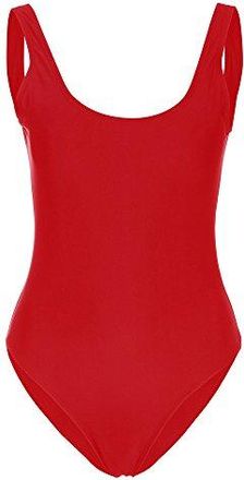 Generic Baywatch Maillot de Bain Femme Rouge UNE avec une Coupe &Eacute;lastique R&eacute;tro Costume pour Baignade Bas Pi&egrave;ce de Haute Qualit&eacute; Femmes Dos Ensemble Maillot d