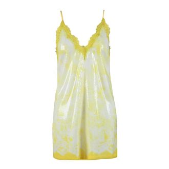 Msgm Msgm, Femme, Robes, Jaune, Taille: 38 FR Robe femme