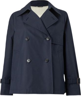 Max Mara Femme, Manteaux, Bleu, Taille: 36 FR Wkdbiglia Trench Coat