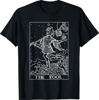 The Ghoulish Garb The Fool Tarotkarte Court Narren Halloween Gothic Horror T-Shirt