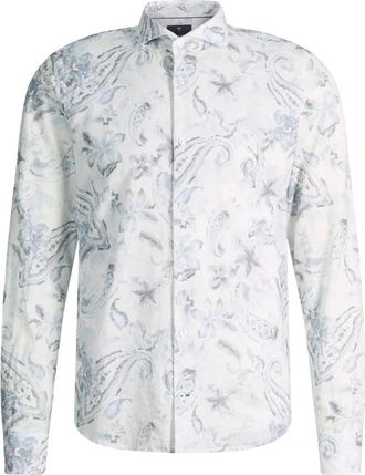 Joop Homme, Chemises, Multicolore, Taille: 5XL Chemise en Lin et Coton avec Imprim&eacute; Paisley