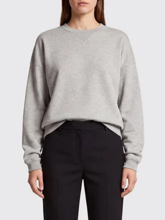 Golden Goose Sweat-shirt &agrave; col rond en coton avec &eacute;paules tombantes et ourlet &eacute;lastique