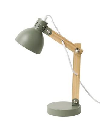 Vertbaudet Lampe de bureau bois et métal vert sauge TU