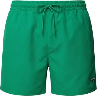 Calvin Klein Homme, Maillots de bain, Vert, Taille: S Short de Bain Mi-long &agrave; Cordon de Serrage