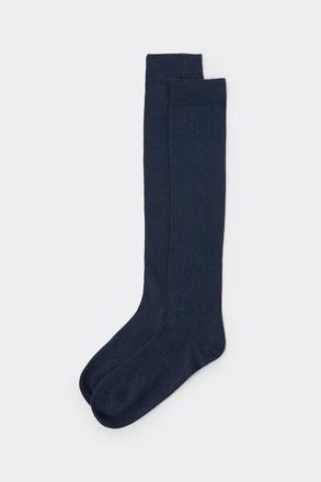 Calzedonia Lange Socken Aus Baumwolle F&uuml;r Herren Blau