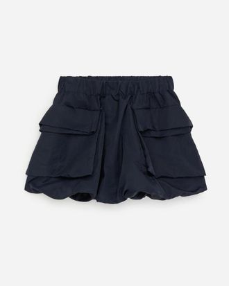 Arket Minirock Mit Bubble-Saum -Blau
