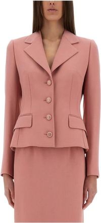 Dolce & Gabbana Femme, Vestes, Rose, Taille: 40 FR Wool Blazer
