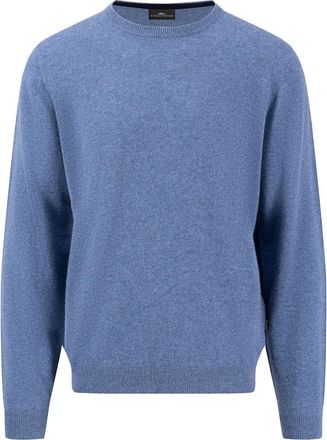 Fynch-Hatton Strickpullover aus Kaschmir mit Rundhalsausschnitt Cloud Blue/XL