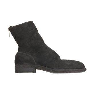 Guidi Homme, Chaussures, Noir, Taille: 45 EU Bottine Zippée en Cuir