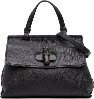 Gucci Hobo Bags - Small Leather Bamboo Daily Satchel - Gr. unisize - in Schwarz - für Damen