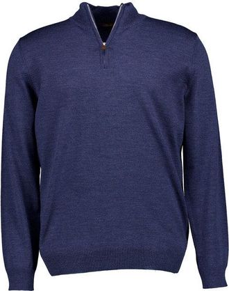 Stenströms Herren Troyer blau unifarben