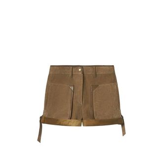 Isabel Marant Short &eacute;vas&eacute; Marline en cuir su&eacute;d&eacute;