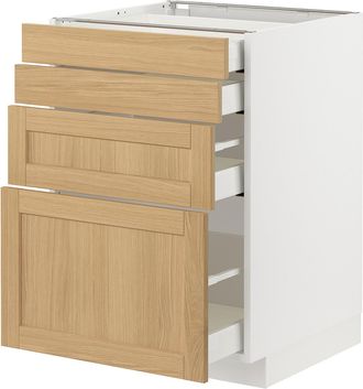 IKEA METOD / MAXIMERA Unterschr., 4 Fronten/4 Schubladen