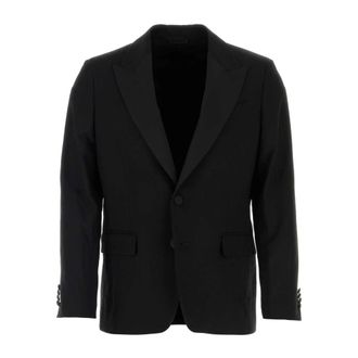 Etro Homme, Vestes, Noir, Taille: L Veste Blazer en Laine Stretch
