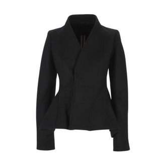 Rick Owens Peplum-Jacke - - Jackets - Damen - Schwarzk - L