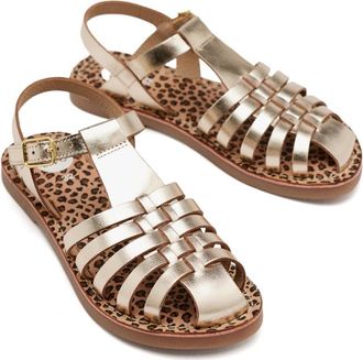 Gioseppo Damen Auburn Flache Sandale, Platinfarben, 34 EU