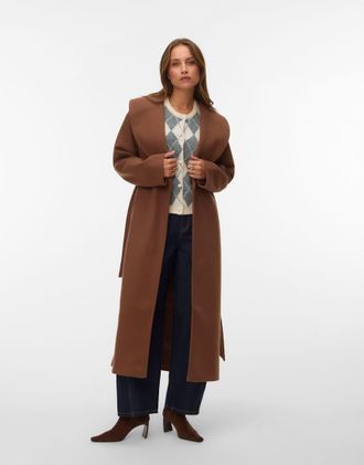 Vero Moda Mantel in kakaobraun