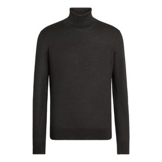Ermenegildo Zegna Homme, Pulls, Noir, Taille: XL Cashseta Turtleneck