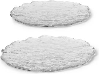 Ferm Living Assiettes Momento en verre - Set de 2 Ferm Living